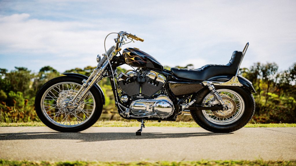 Legendary Harley Sportster Chopper: Ride with Intensity!