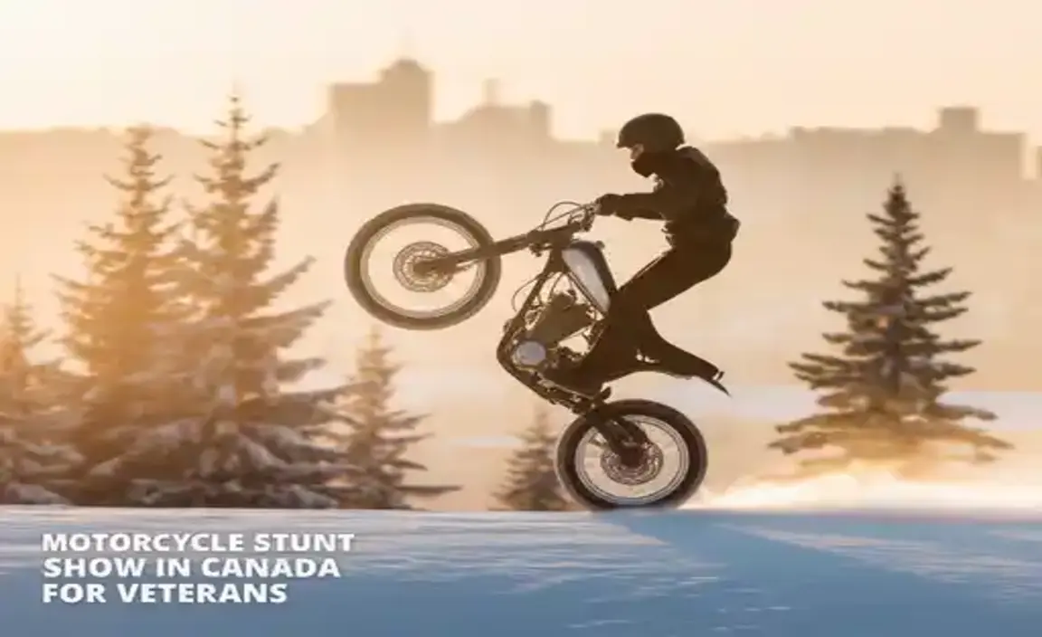 Thrilling Motorcycle Stunt Show In Canada For Veterans!